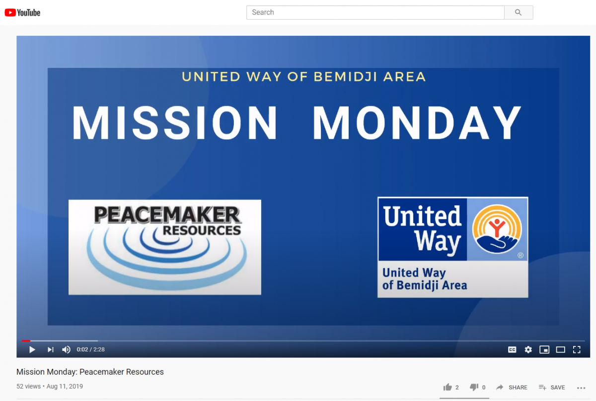 Peacemaker Resources | United Way of Bemidji Area